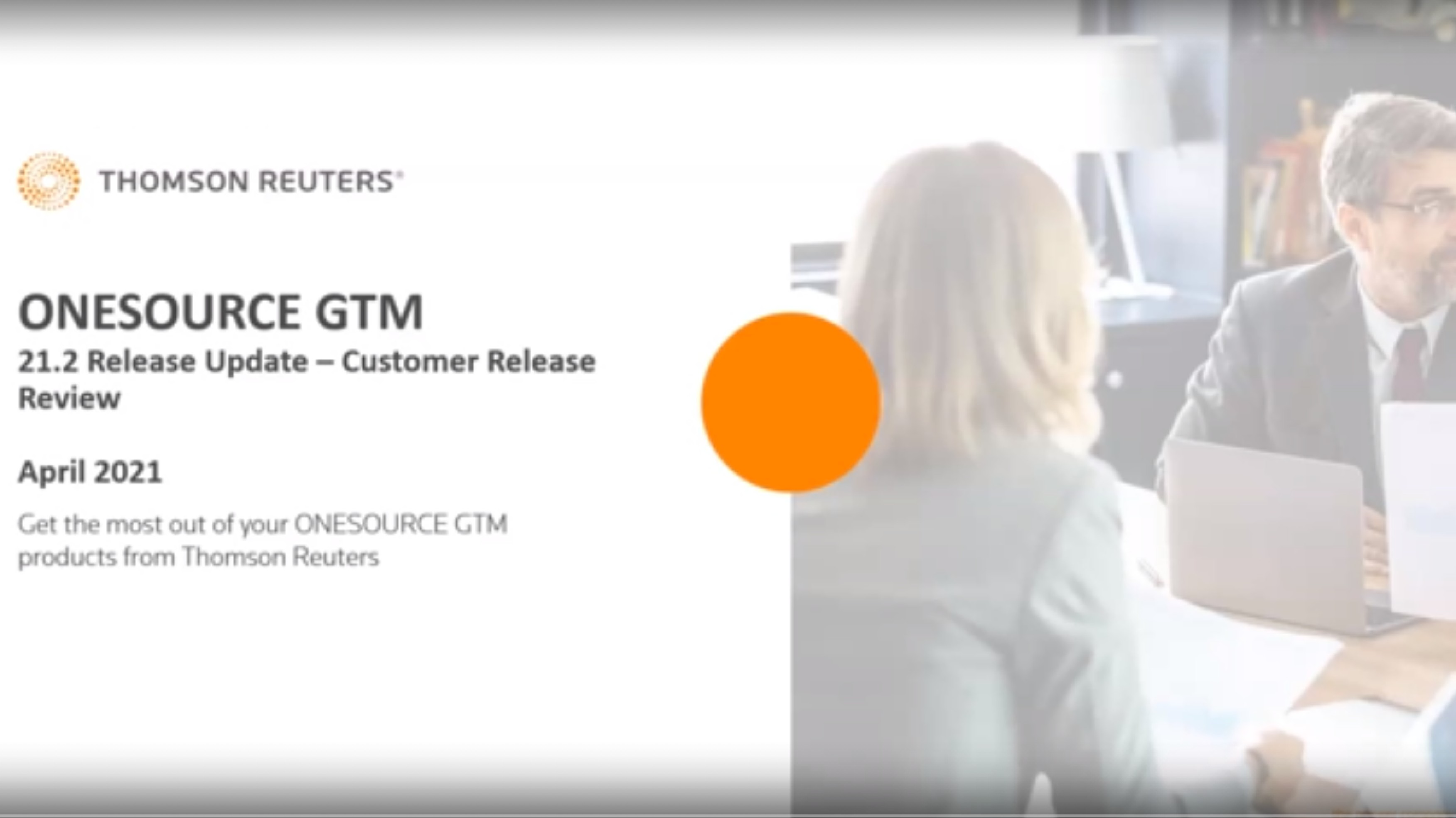 ONESOURCE Global Trade Liberaciones de Versión | Thomson Reuters